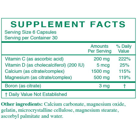 Bone Density Formula 180 Capsules – Golden Health Quest