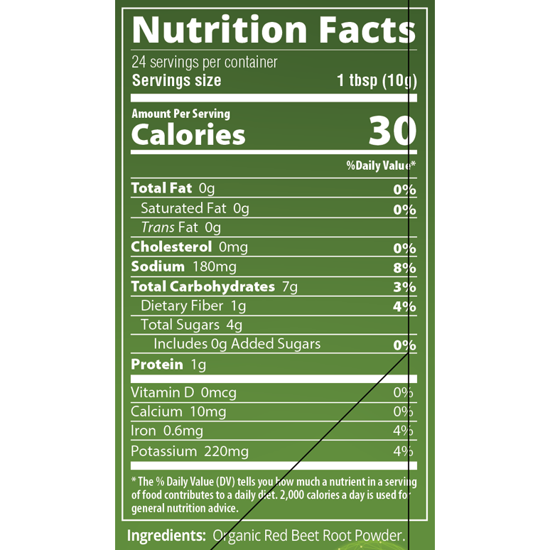 Organic Red Beet Powder 24 Servings – Golden Health Quest